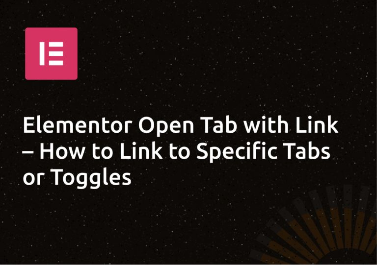 Elementor Open Tab with Link – How to Link to Specific Tabs or Toggles ...